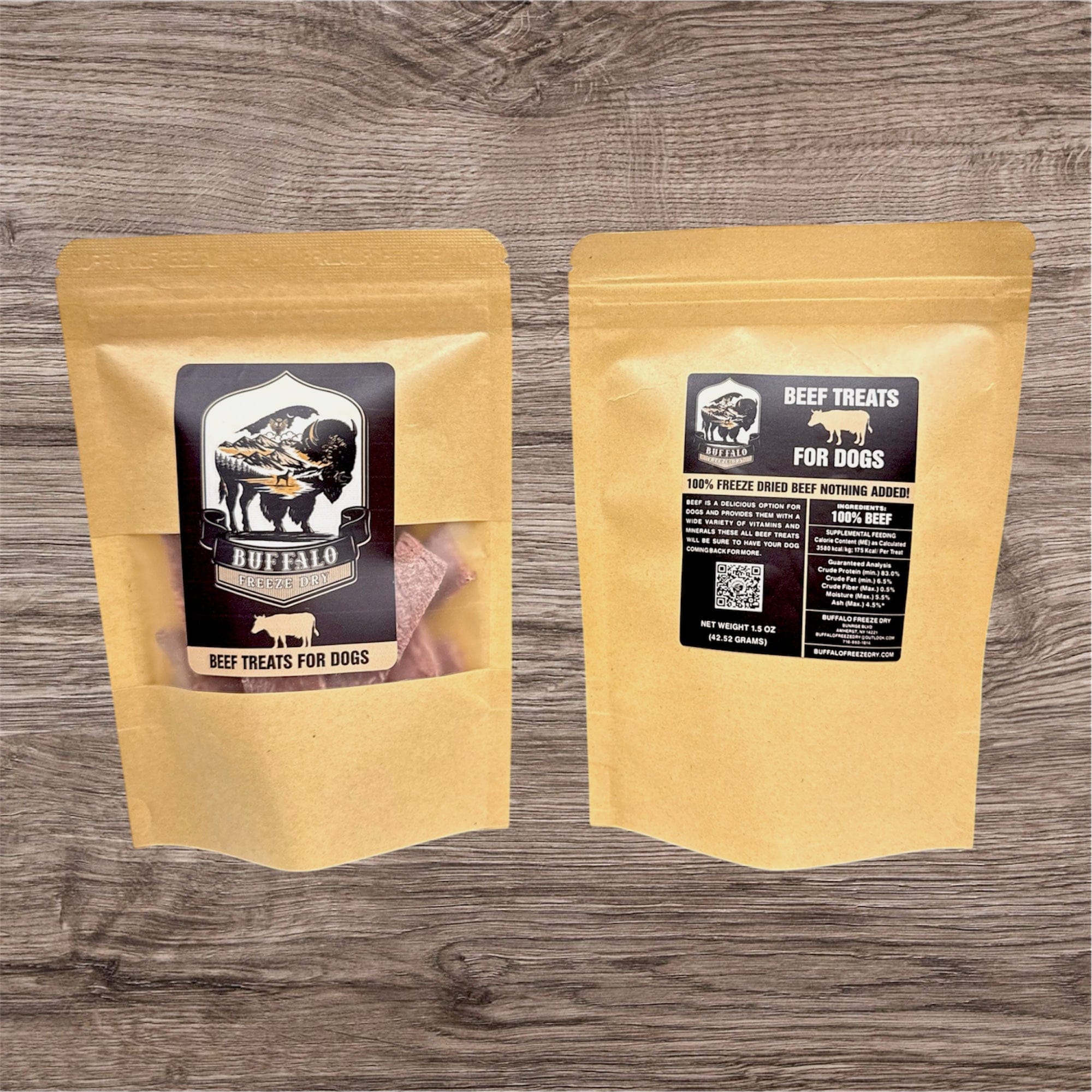 1.5oz Premium Beef Treats – Buffalo Freeze Dry